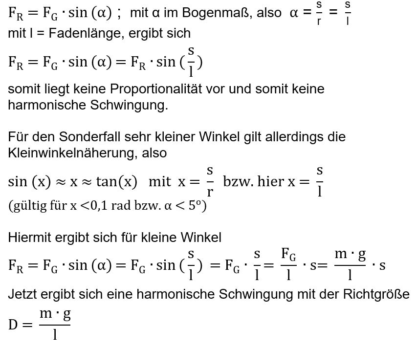 Bewegungsgleichung – Schwingungsdauer